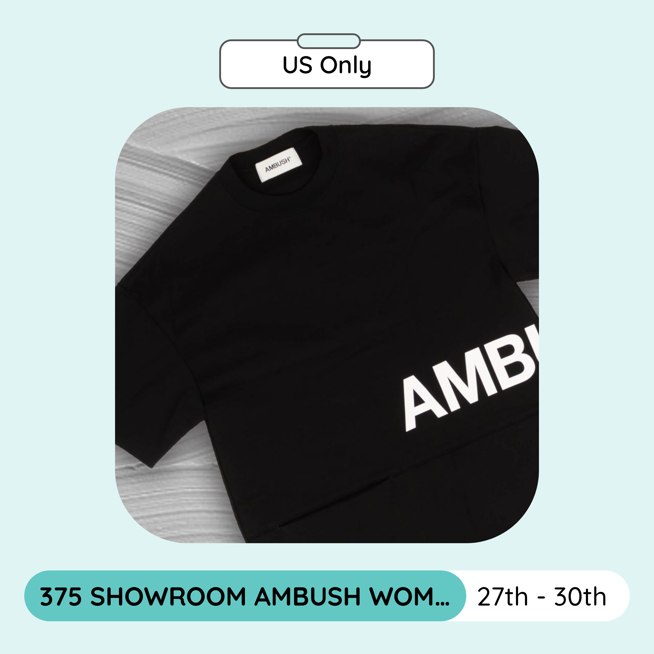 375 Showroom AMBUSH Women's Online Sample Sale
