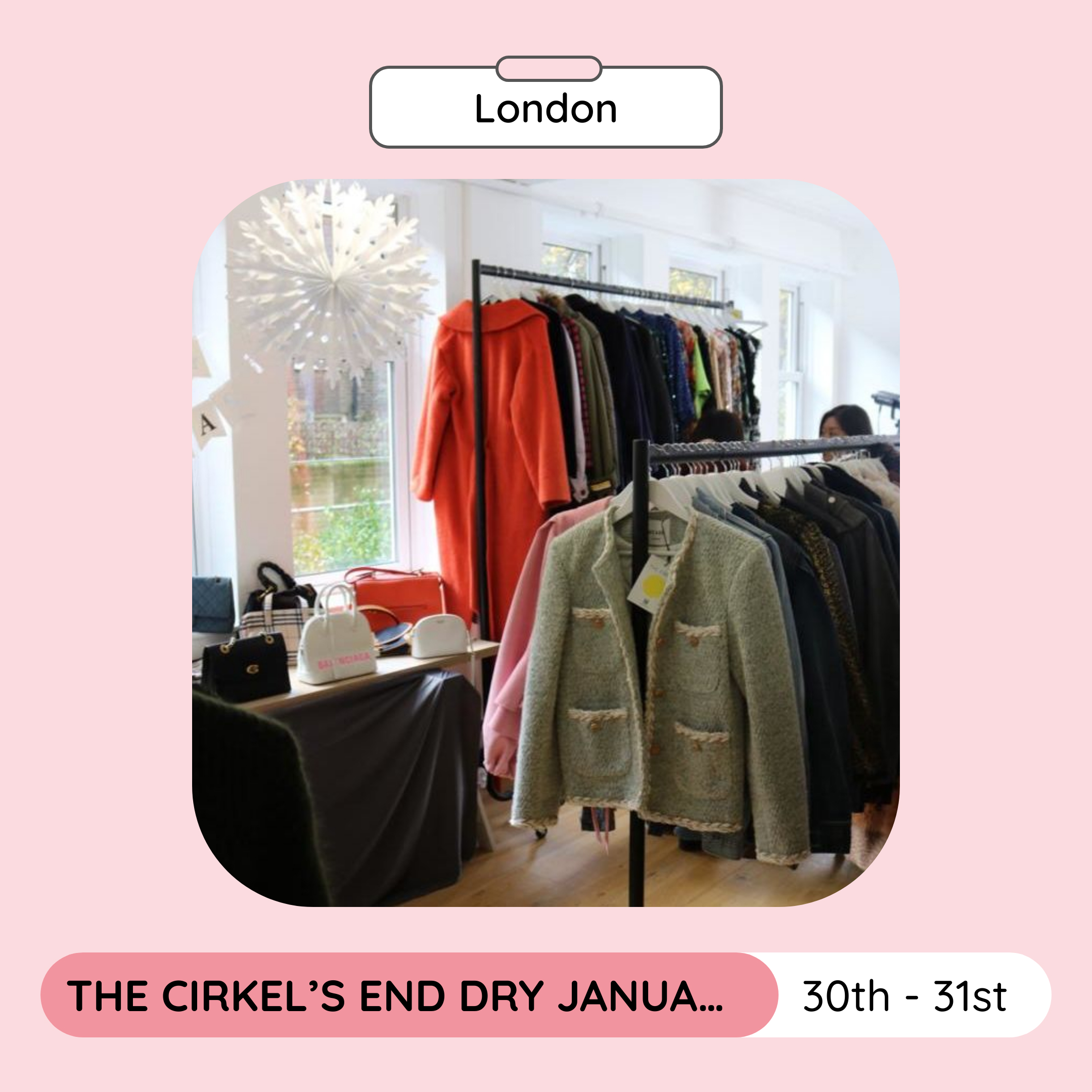 The Cirkel’s End Dry January Pop Up, London, January 2023