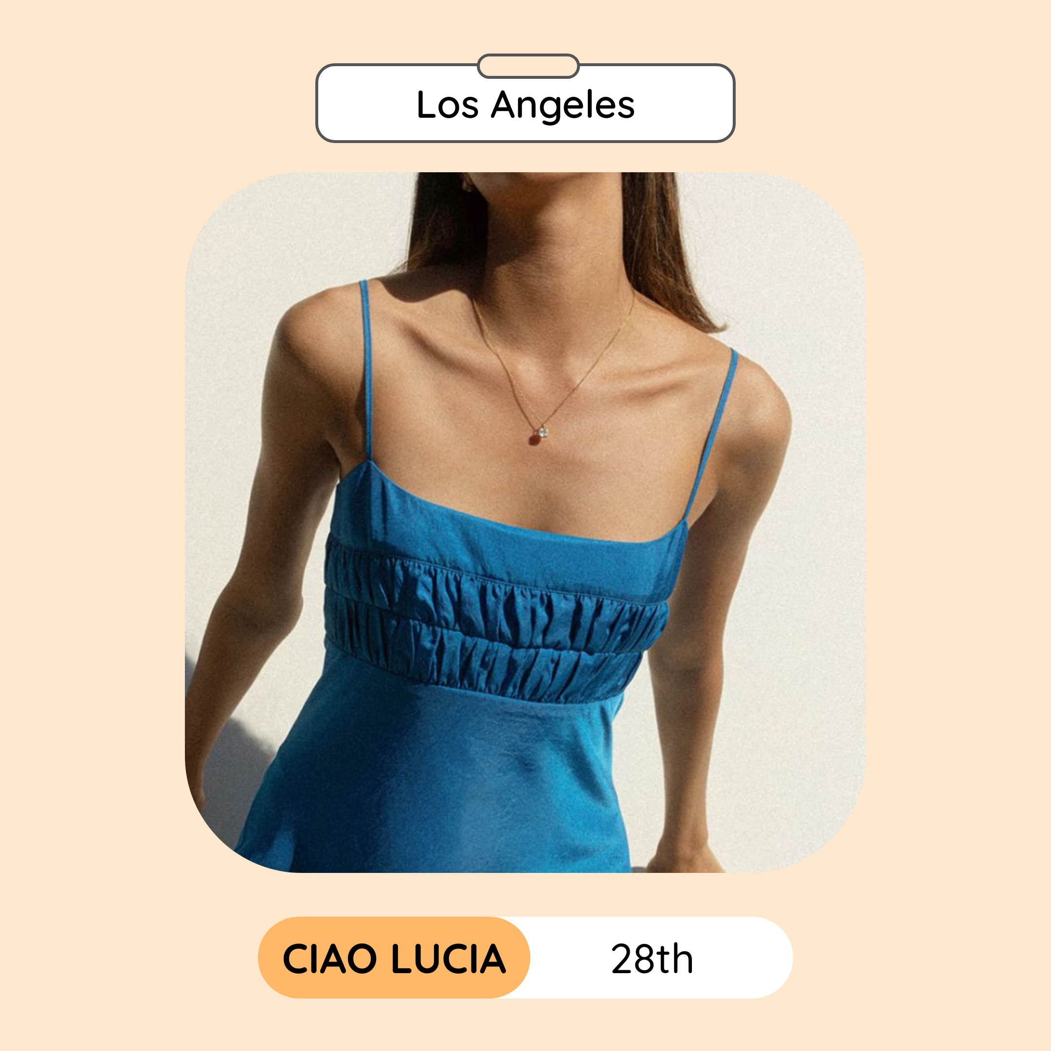 Ciao Lucia Sample Sale, Los Angeles, January 2023