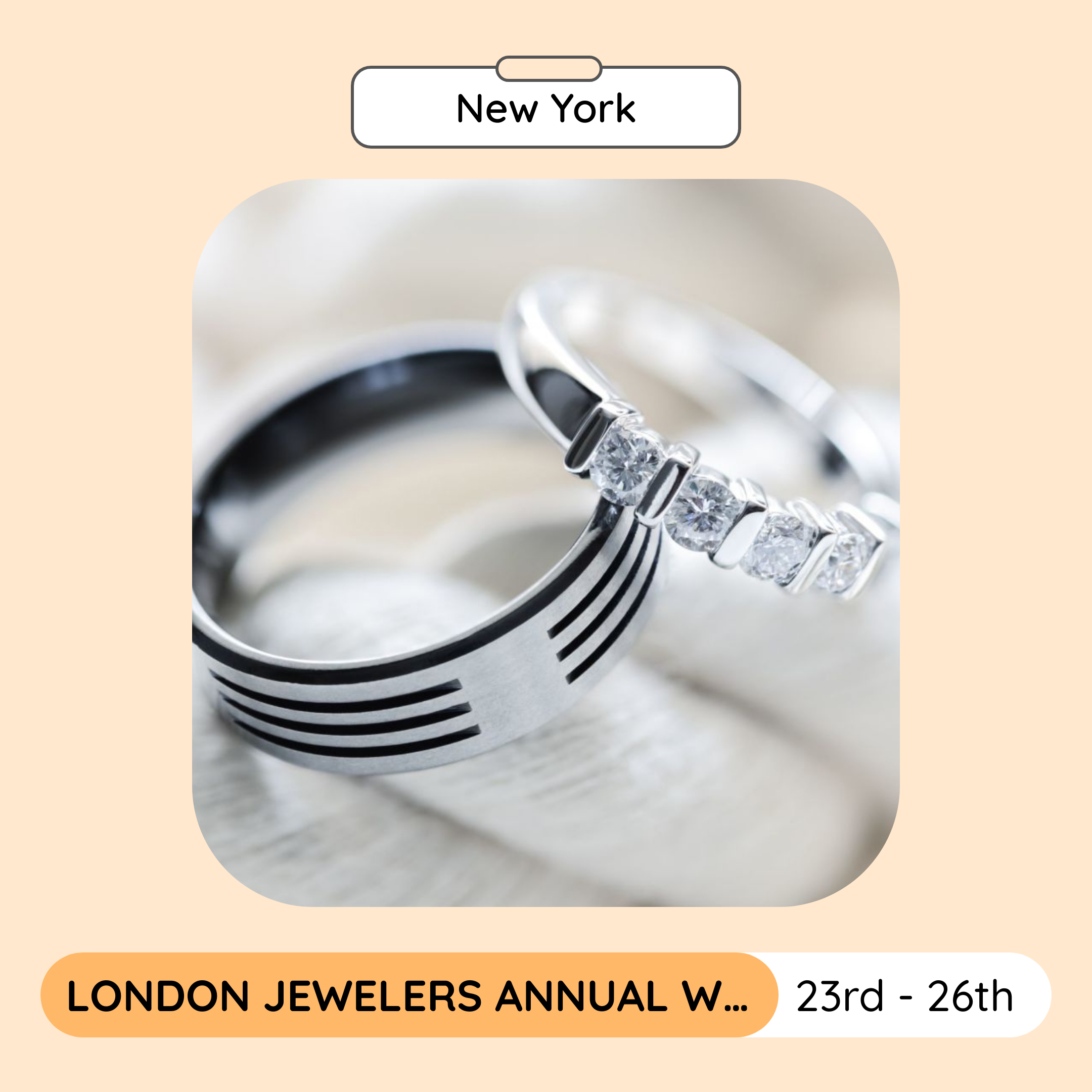 London Jewelers Annual Wedding Band Weekend, New York, March 2023