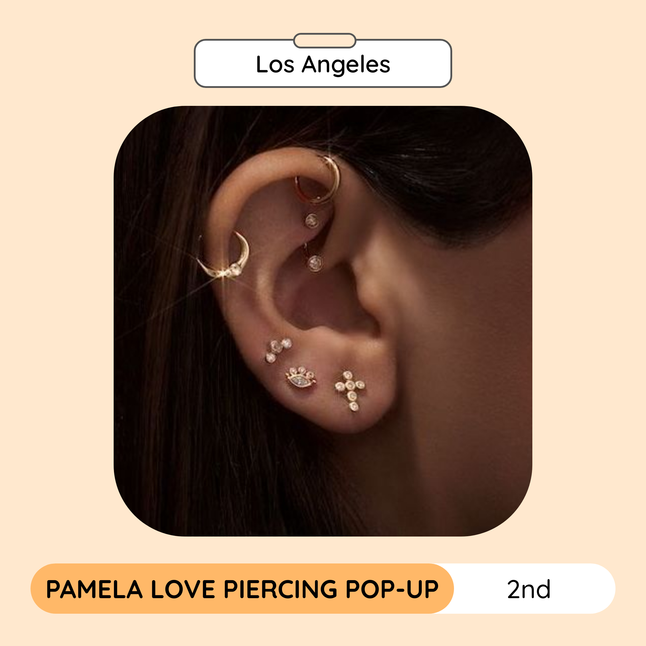 Pamela Love Piercing Pop-Up, Los Angeles, April 2023