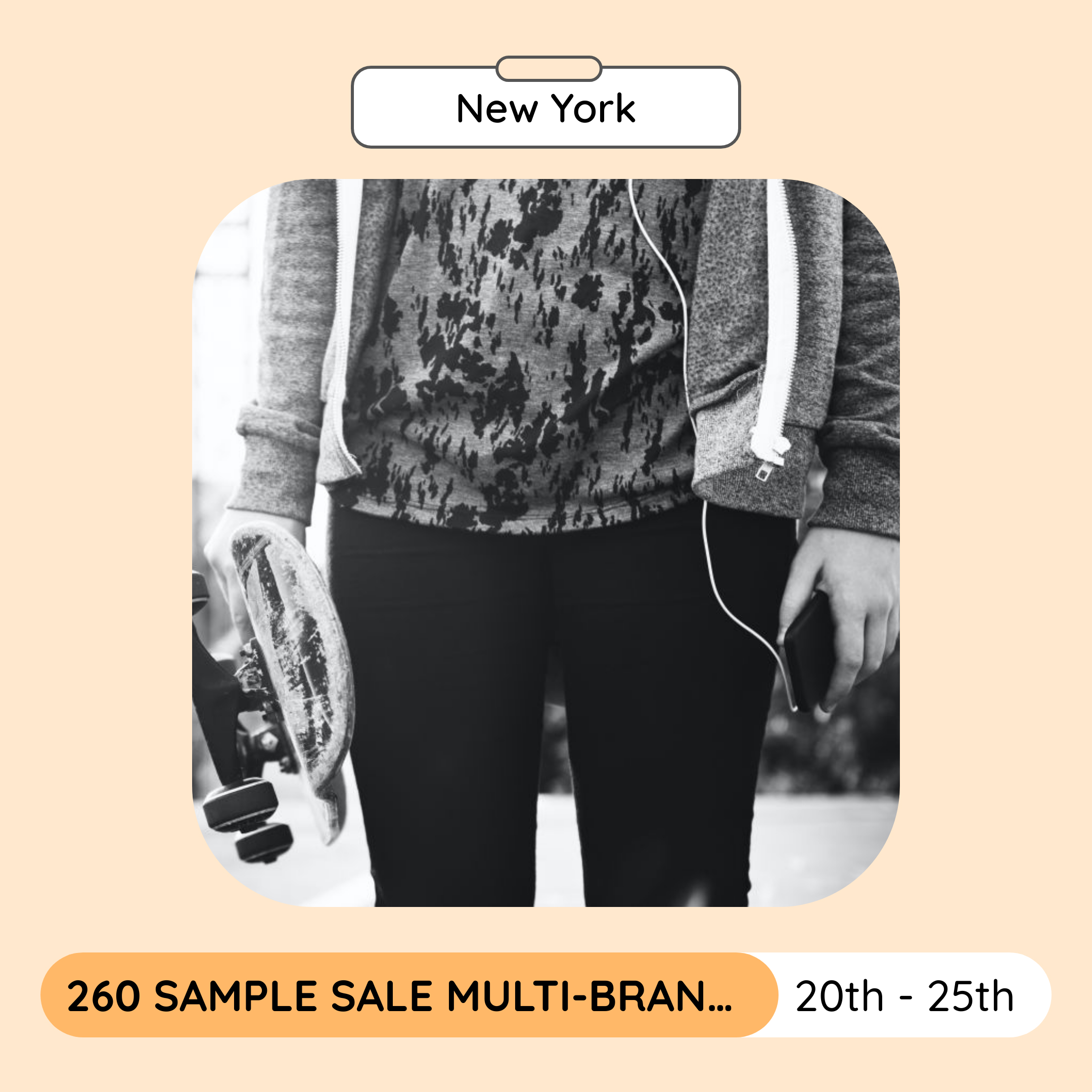 260 Sample Sale Multi-Brand Streetwear Event, New York, June 2023