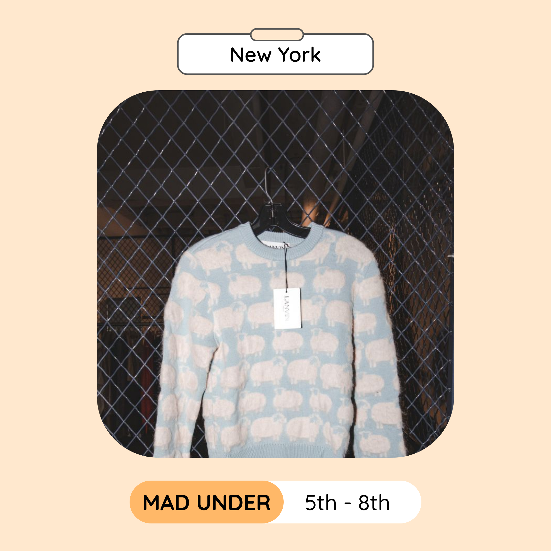 Mad Under Sample Sale, New York, September 2023