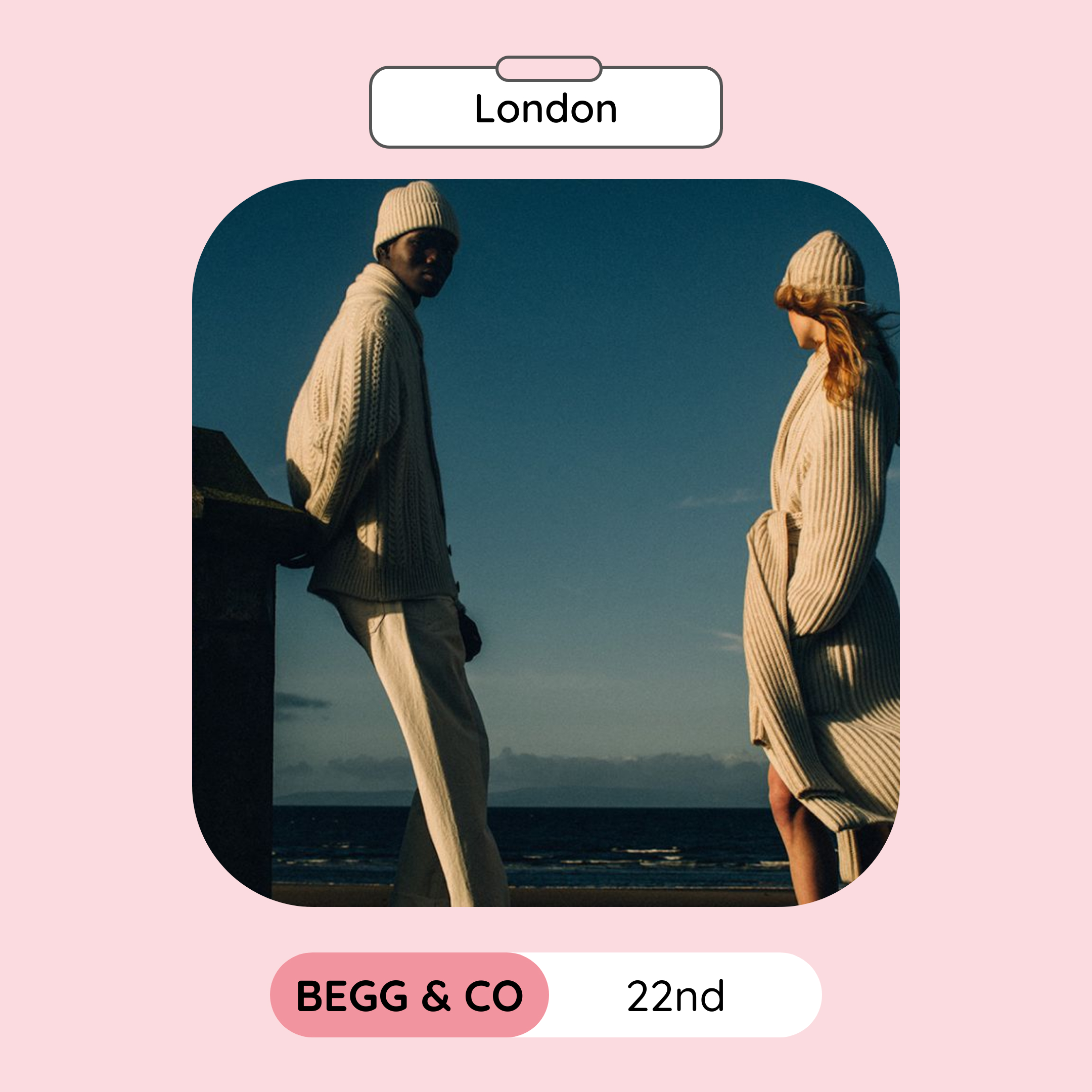 Begg & Co Sample Sale, London, November 2023