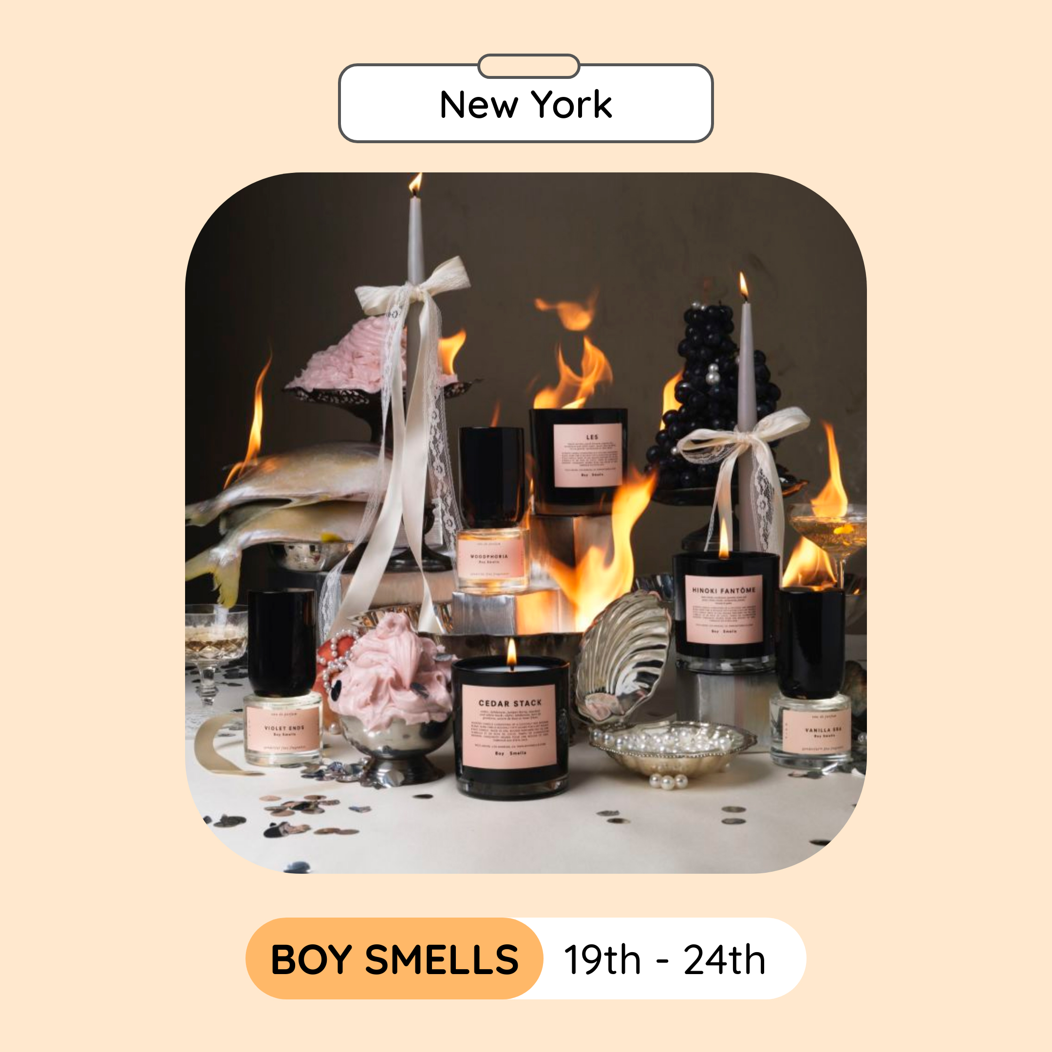 Boy Smells Sample Sale, New York, December 2023