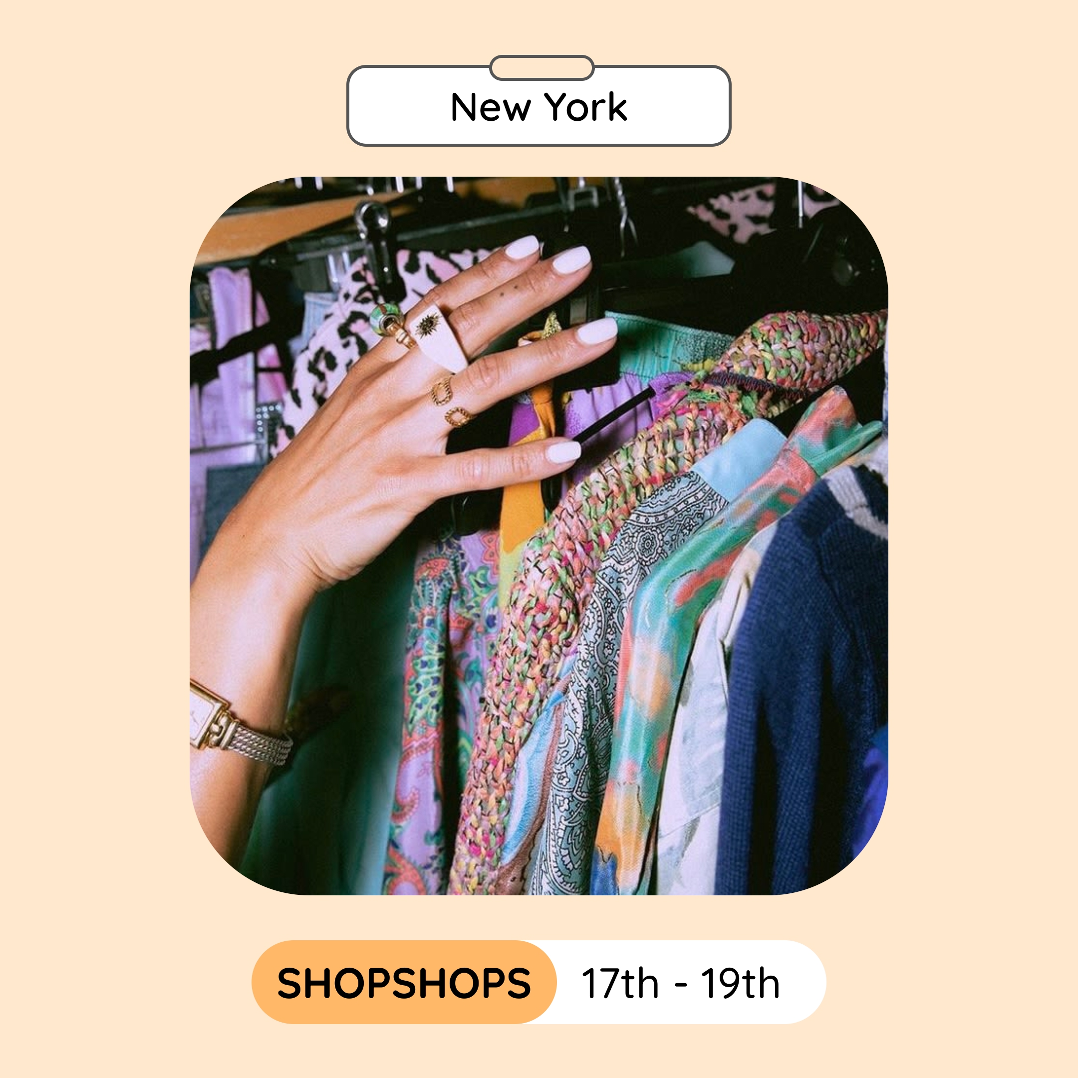 ShopShops Sample Sale, New York, April 2024