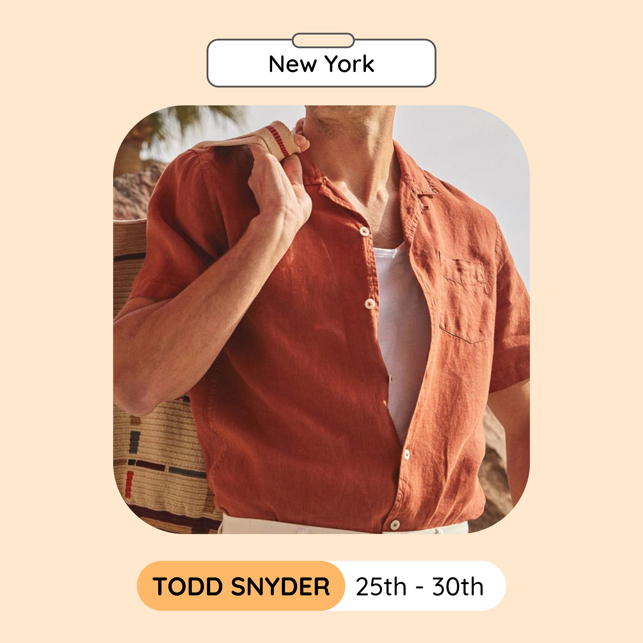 Todd Snyder Sample Sale, New York, June 2024
