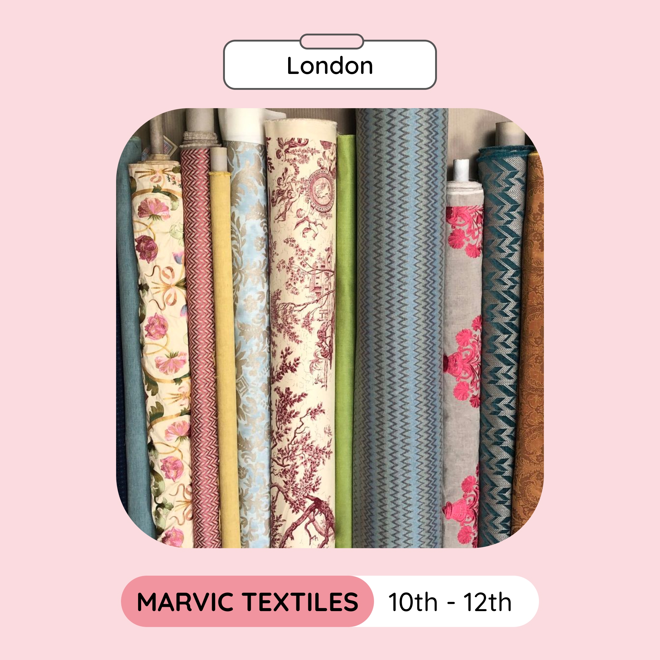 Marvic Textiles Warehouse Sale, London, October 2024