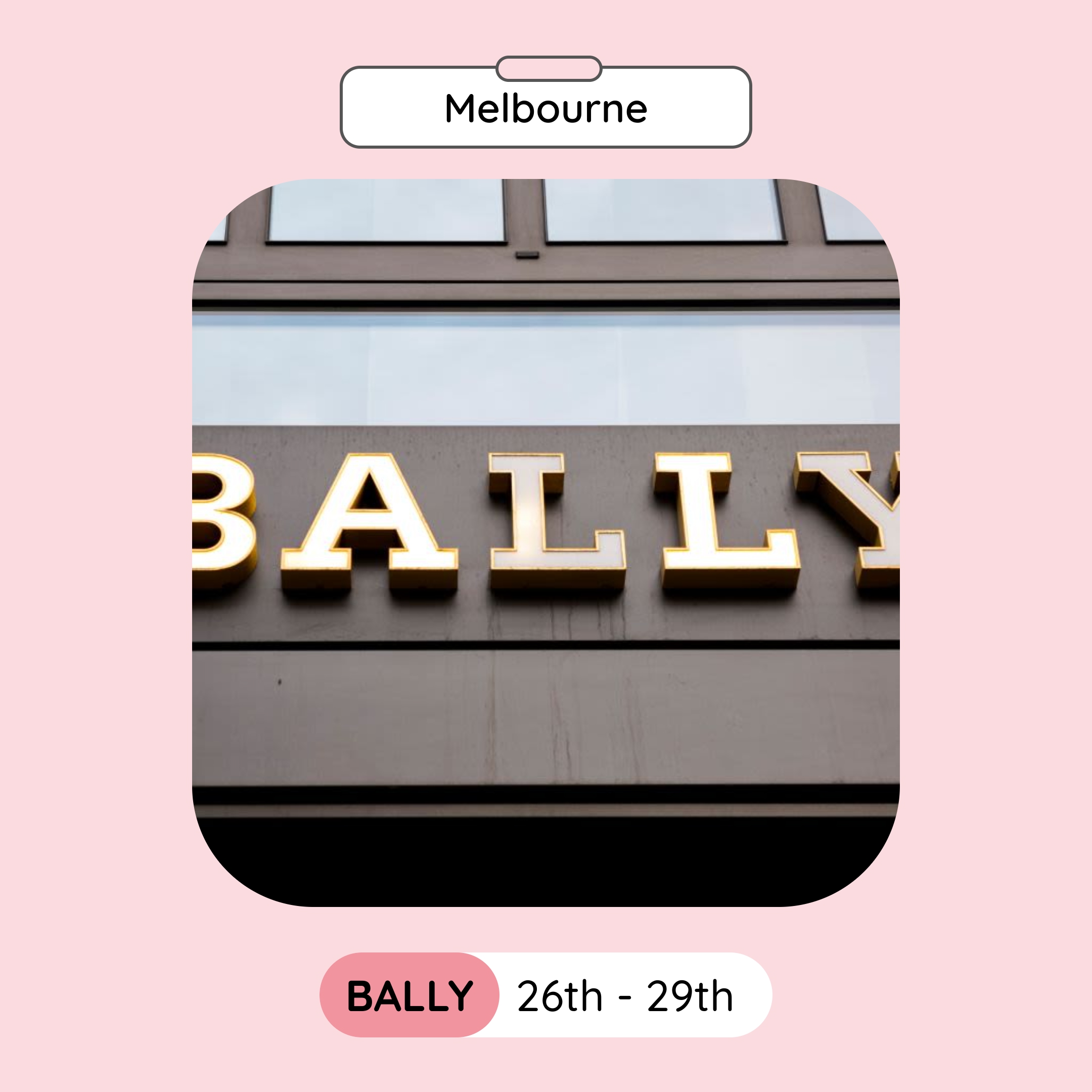 Bally Warehouse Sale, Melbourne, March 2025