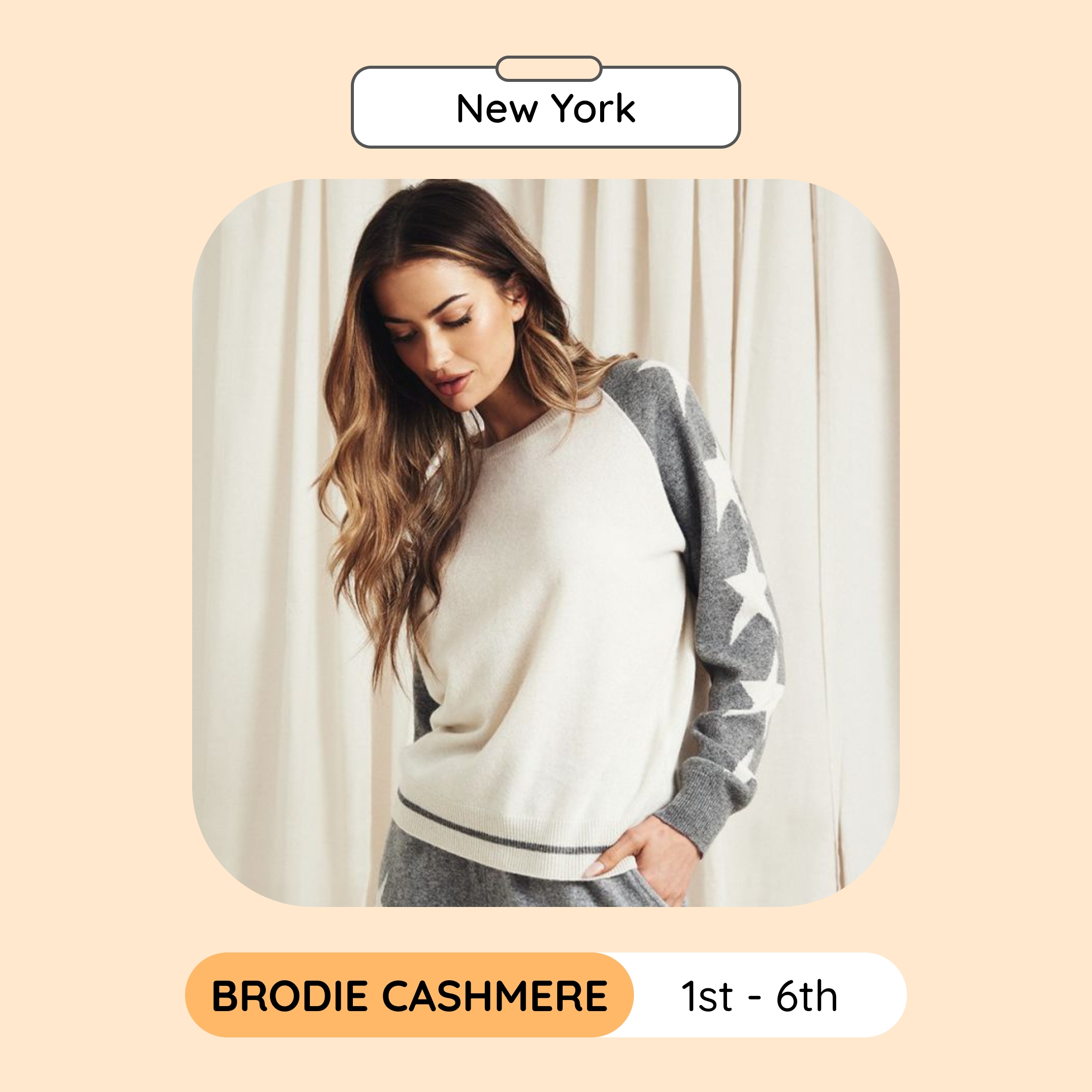 Brodie Cashmere Sample Sale, New York, April 2025