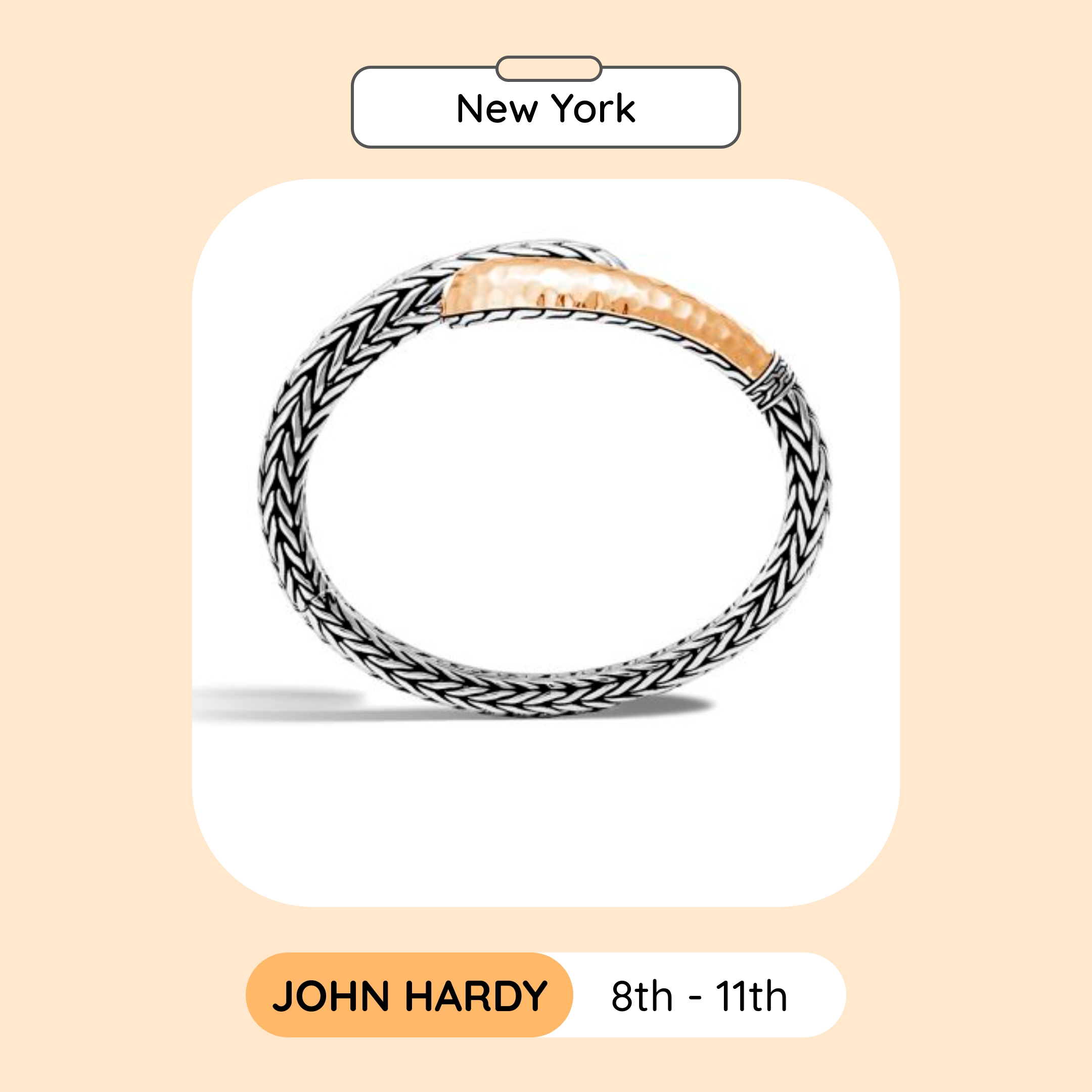 John Hardy Sample Sale, New York, April 2025