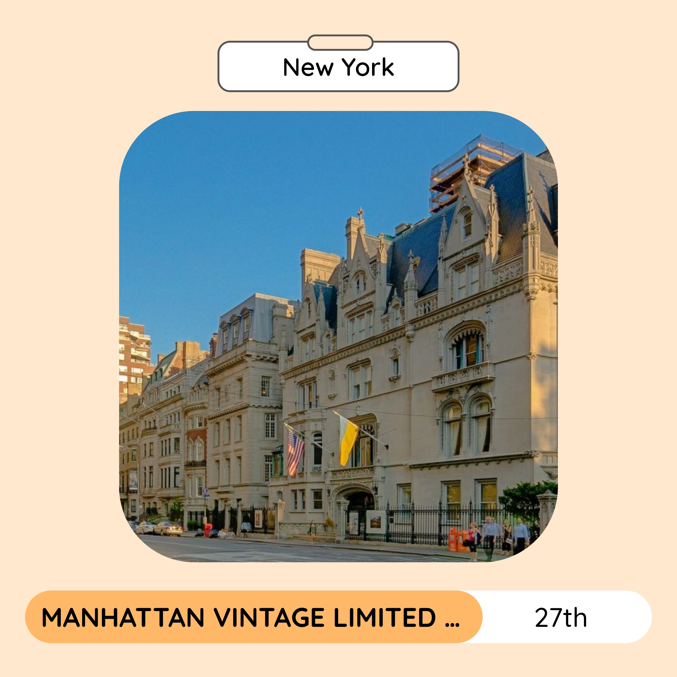 Manhattan Vintage Limited Edition, New York, April 2025