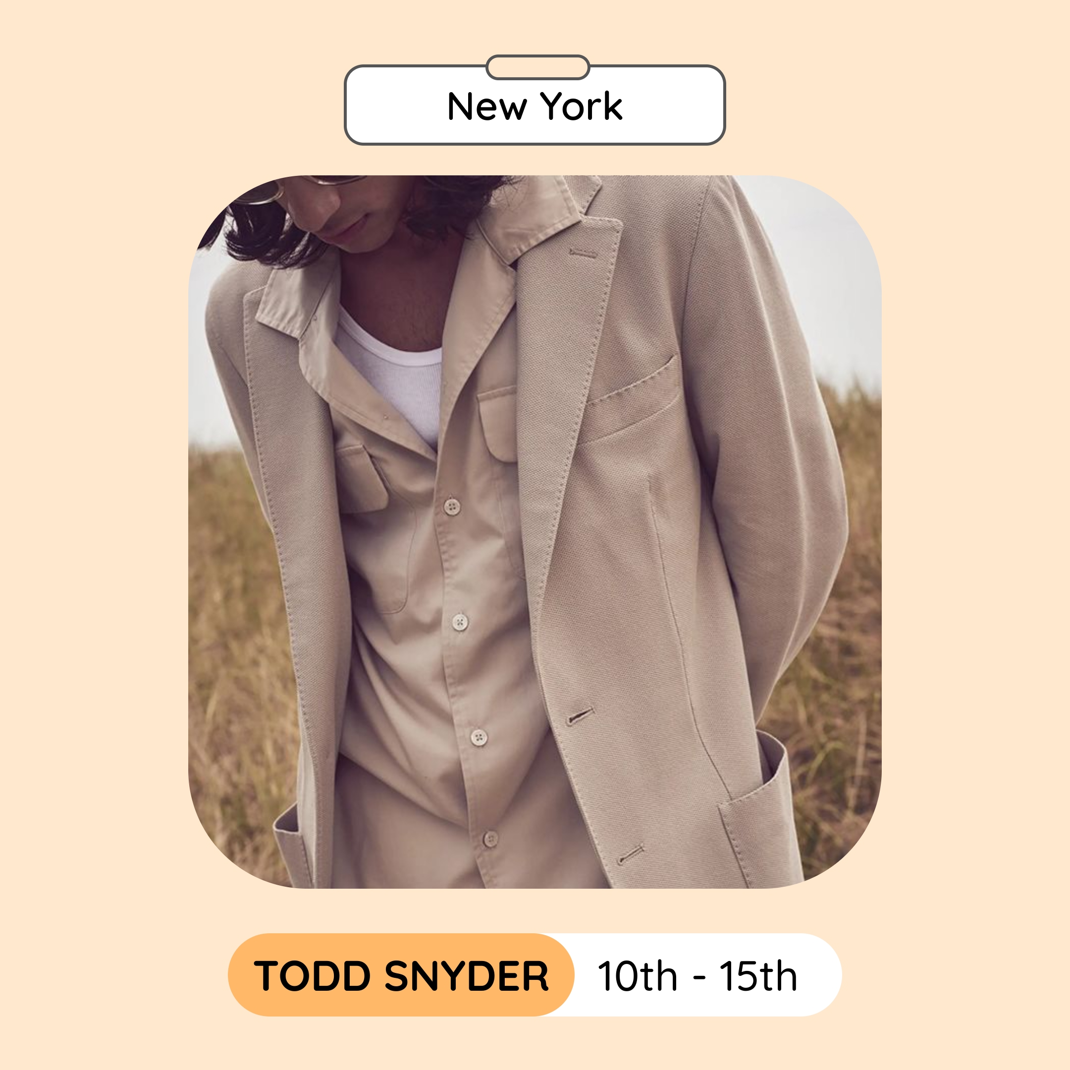 Todd Snyder Sample Sale, New York, June 2025