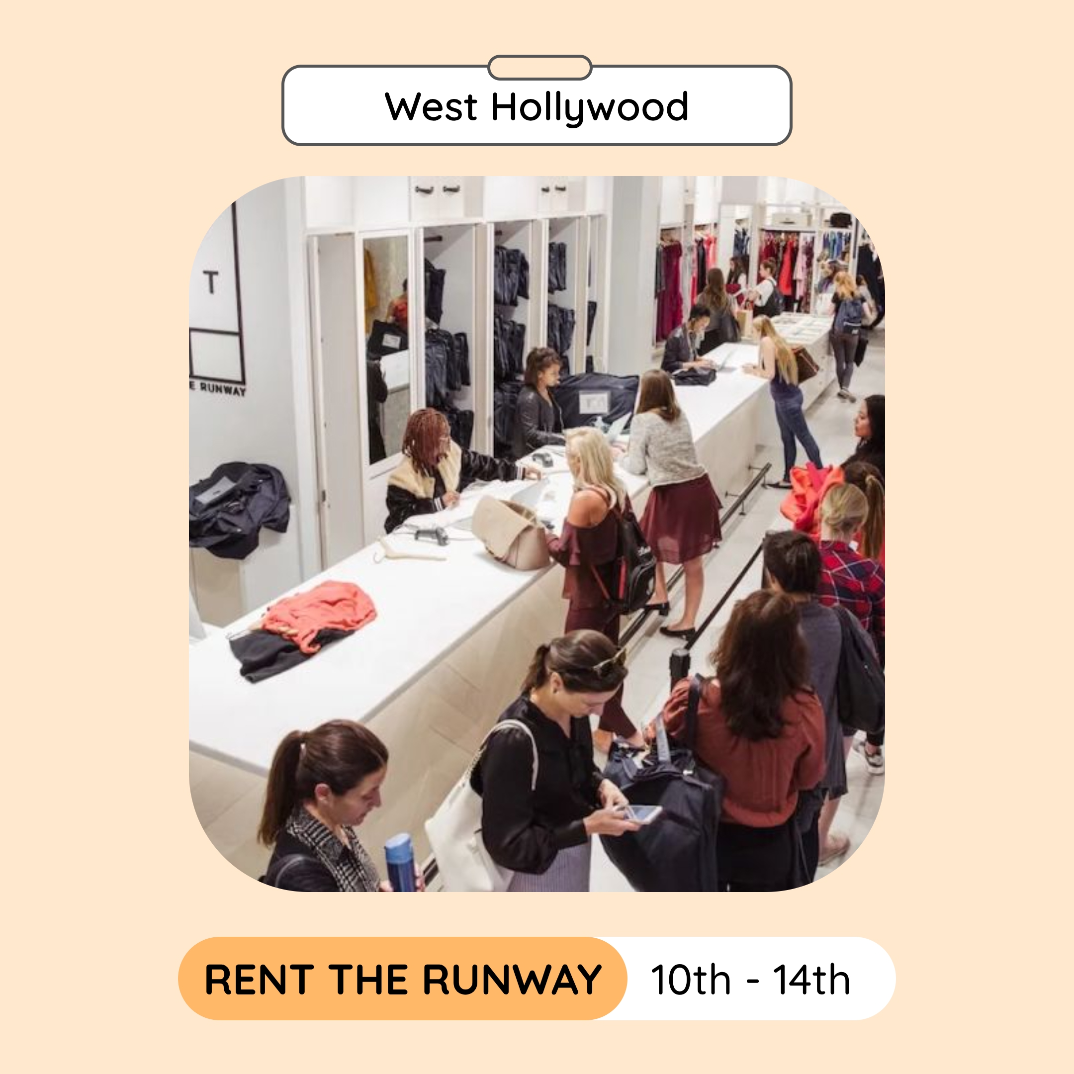 Rent The Runway Sample Sale, Los Angeles, December 2025