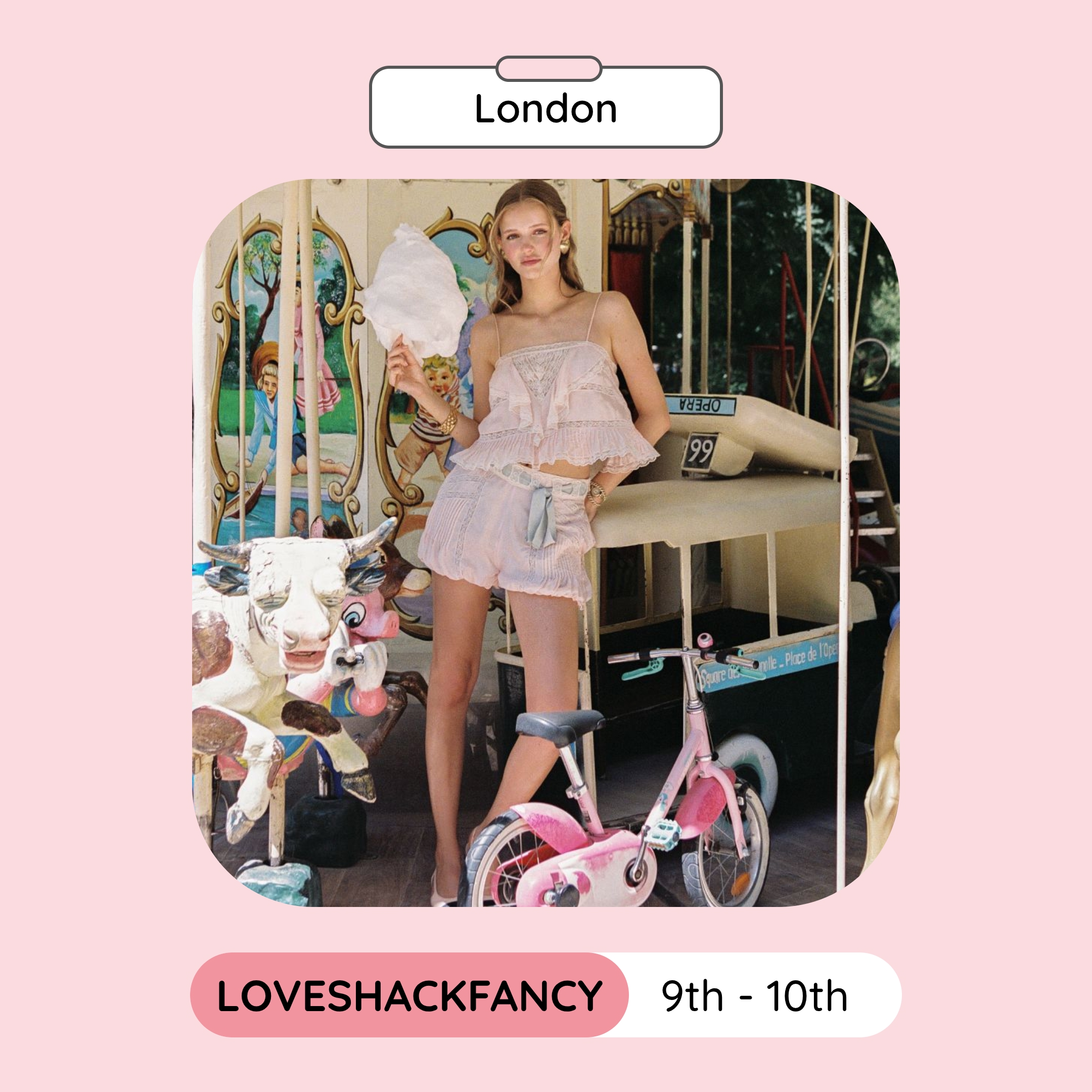 LoveShackFancy Sample Sale, London, April 2026